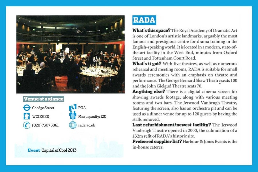 RADA Is Officially One Of The Coolest Venues In The Capital! — RADA ...